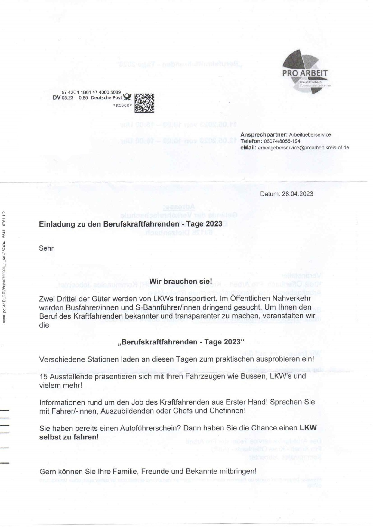 Danisch.de » „Wir brauchen Sie!“